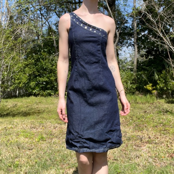 Early 2000’s | Dresses | 24 Early 2000s Oneshouldered Dress | Poshmark